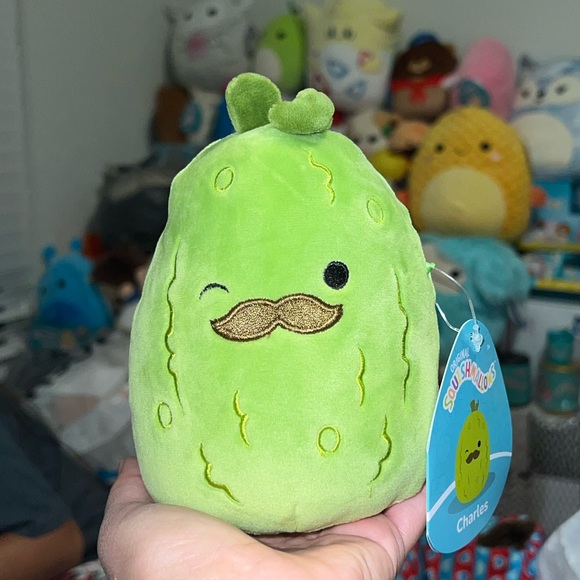 Squishmallows | Toys | New Htf 5 Charles The Pickle Squishmallows ...